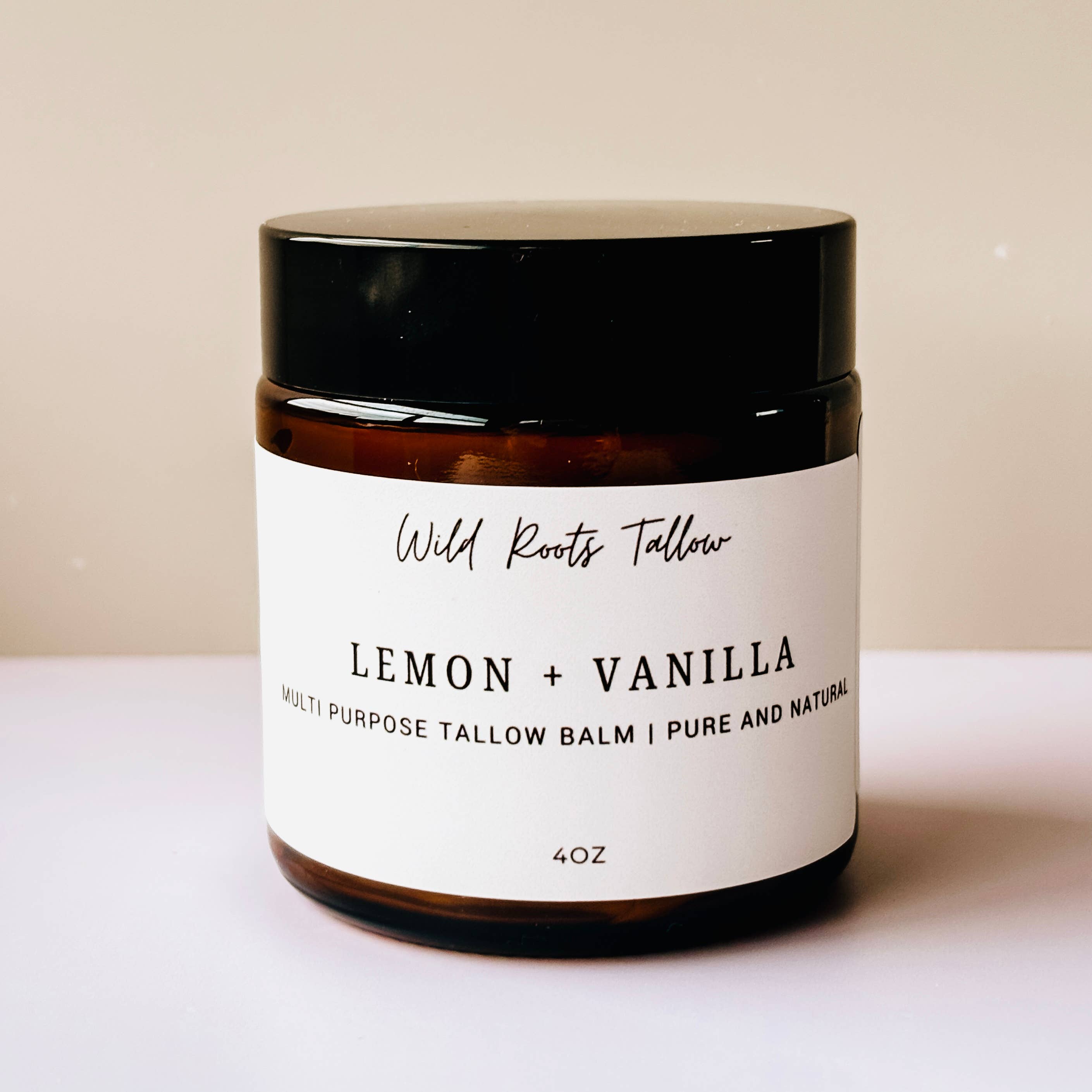 Lemon + Vanilla Whipped Tallow Balm | Grass Fed Beef Tallow – Wild Pines Shop